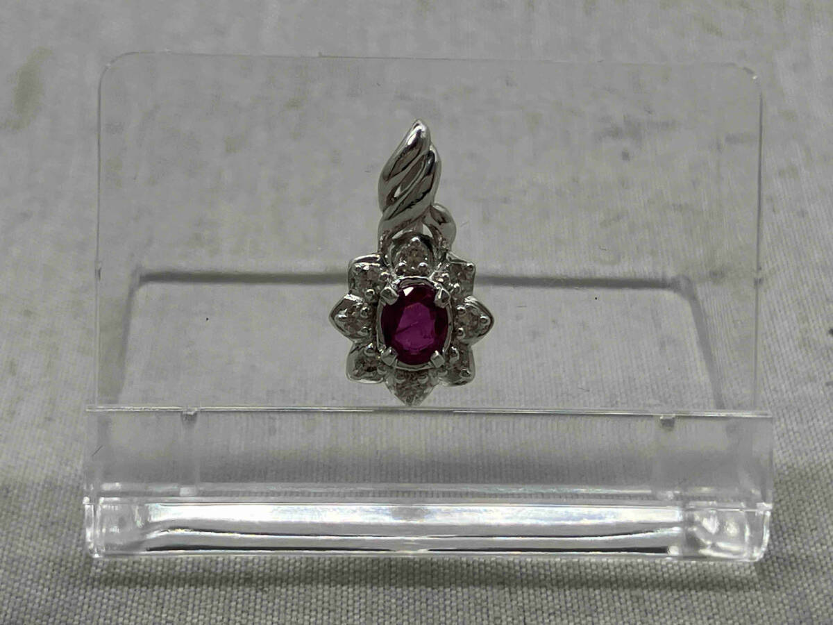 Yahoo!オークション - pt900／トップ ／2.07g／花／ピンク