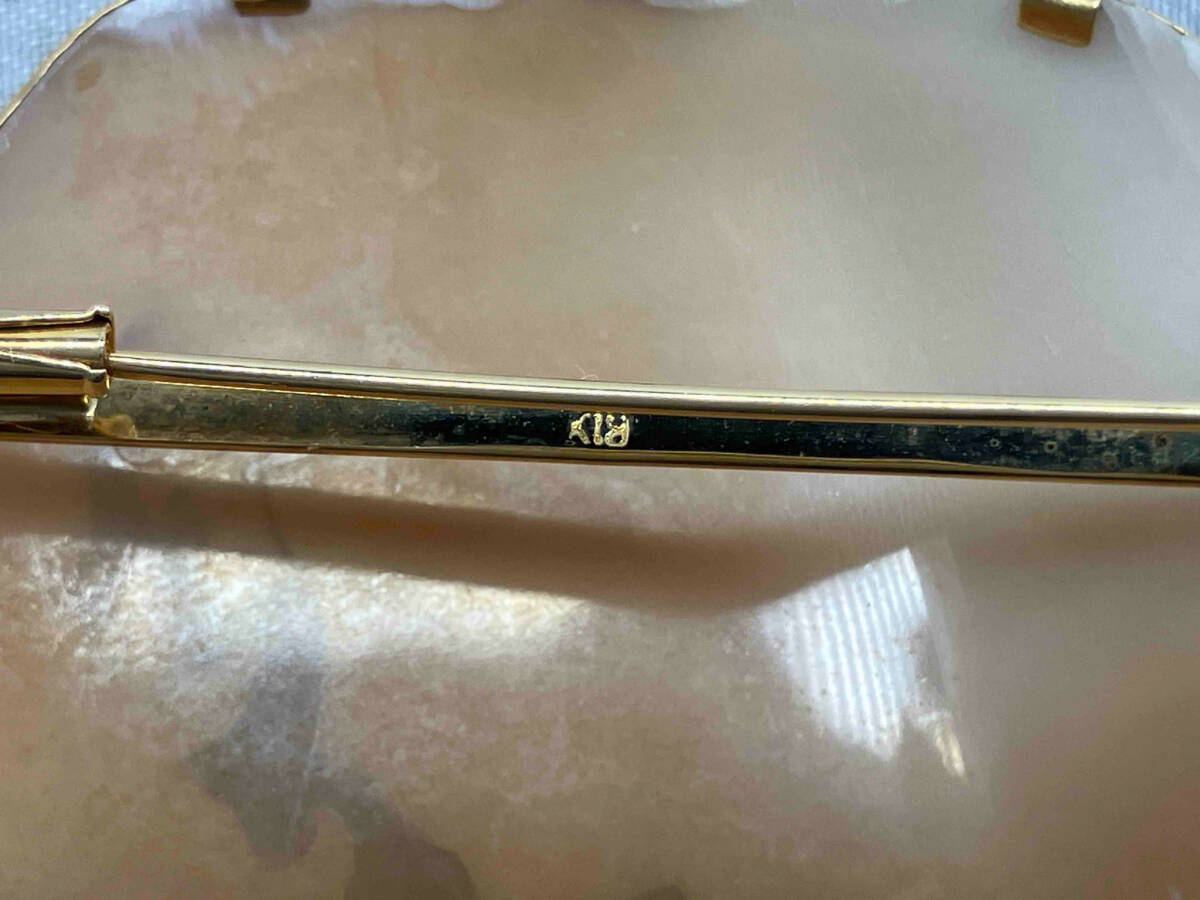 Yahoo!オークション - K18／ブローチ／カメオ ／28.61g