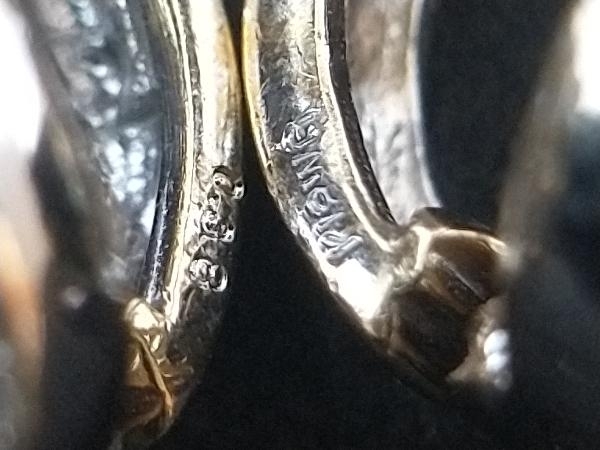 Yahoo!オークション - K18WG ラウンドデザイン ダイヤモンド イヤリン...