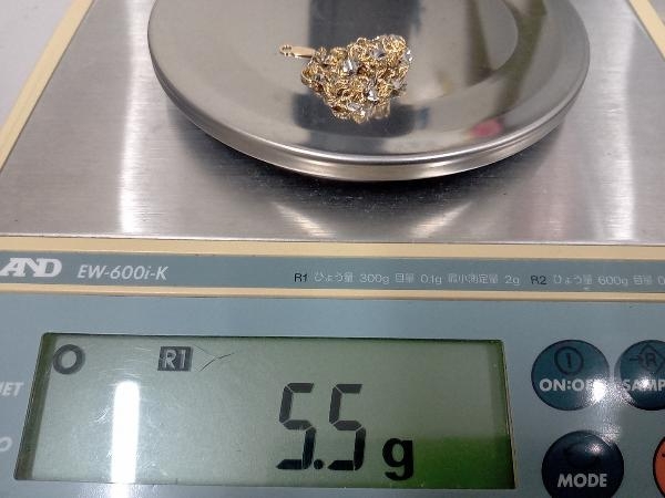 Yahoo!オークション - Pt850／K18 40.5cm ネックレス