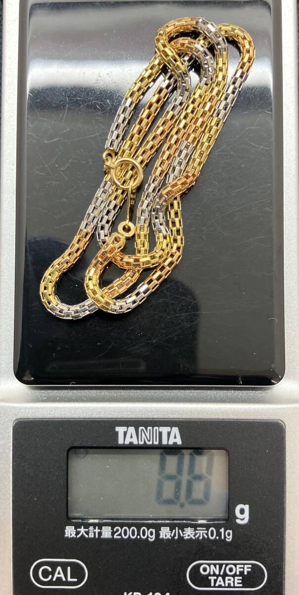 Yahoo!オークション - Pt900／K18 8.8g ネックレス