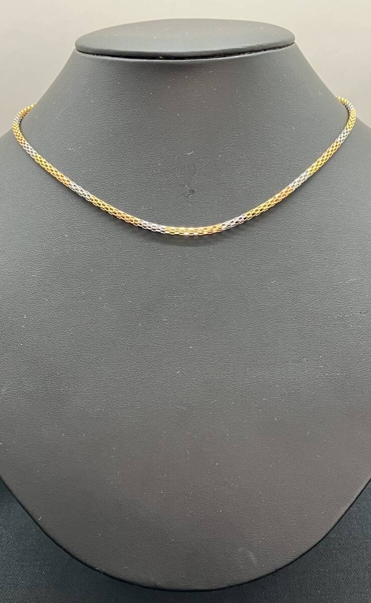 Yahoo!オークション - Pt900／K18 8.8g ネックレス