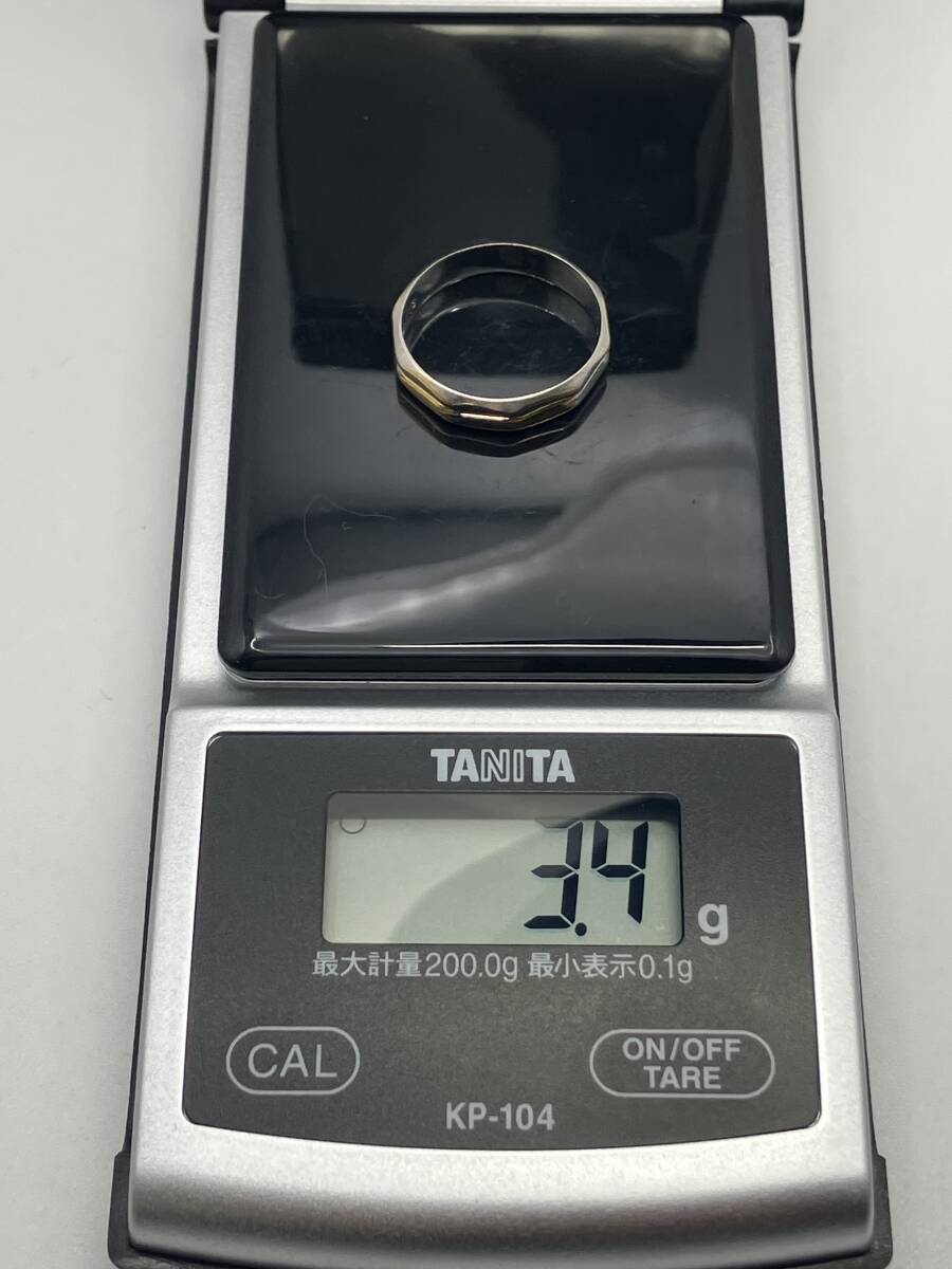 Yahoo!オークション - CELINE セリーヌ K18／Pt850 リング 12号 3.4g ...