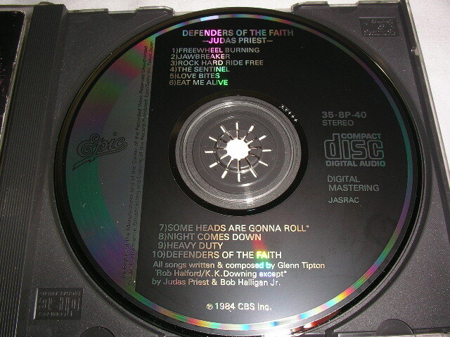 Yahoo!オークション - 【35・8P-40】ジューダス・プリースト/背徳の掟 ...