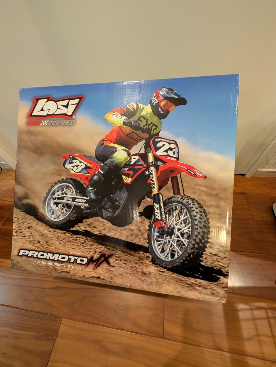 Yahoo!オークション - Losi RC 1/4 オフロードバイク ラジコン Promoto...