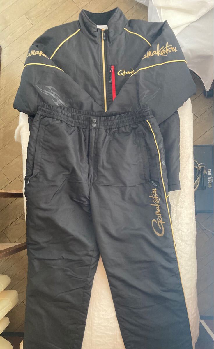 Yahoo!オークション - がまかつ ウォームアップスーツGM－3461 ブラ...