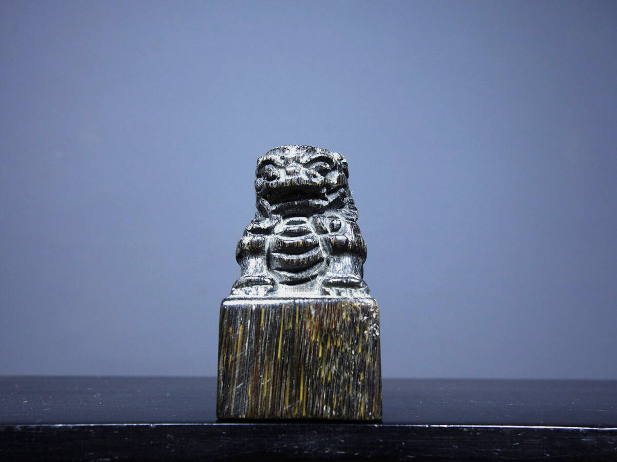 Yahoo!オークション - 【仁】『角材細密彫・事事如意印章・置物・賞物...