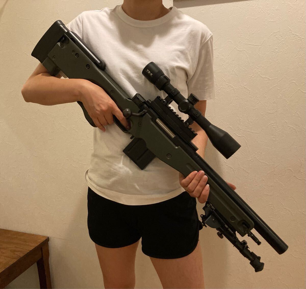 Yahoo!オークション - 東京マルイ L96 AWS OD 凸スナ 突スナ カスタム ...