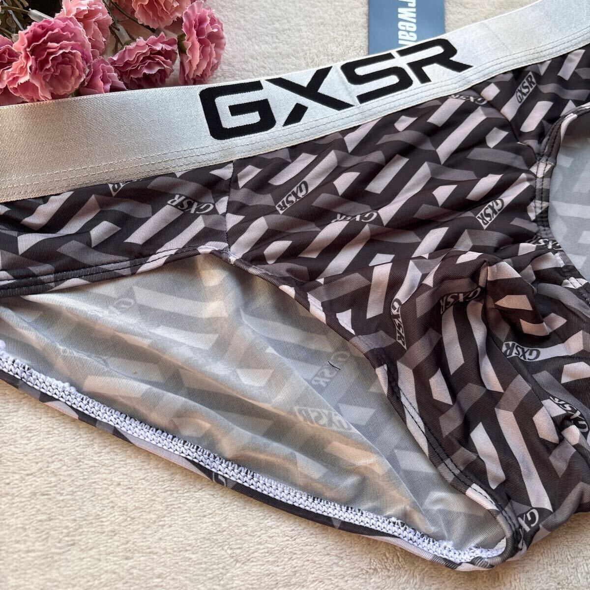 Yahoo!オークション - 新品 メンズ Lサイズ GXSR 触り心地超いい グレ...