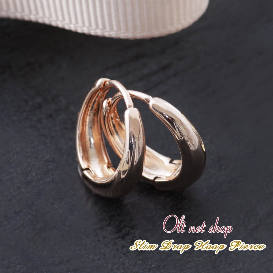 Yahoo!オークション - 新品/フープピアス/K18GP/レディース/ピアス/シ...