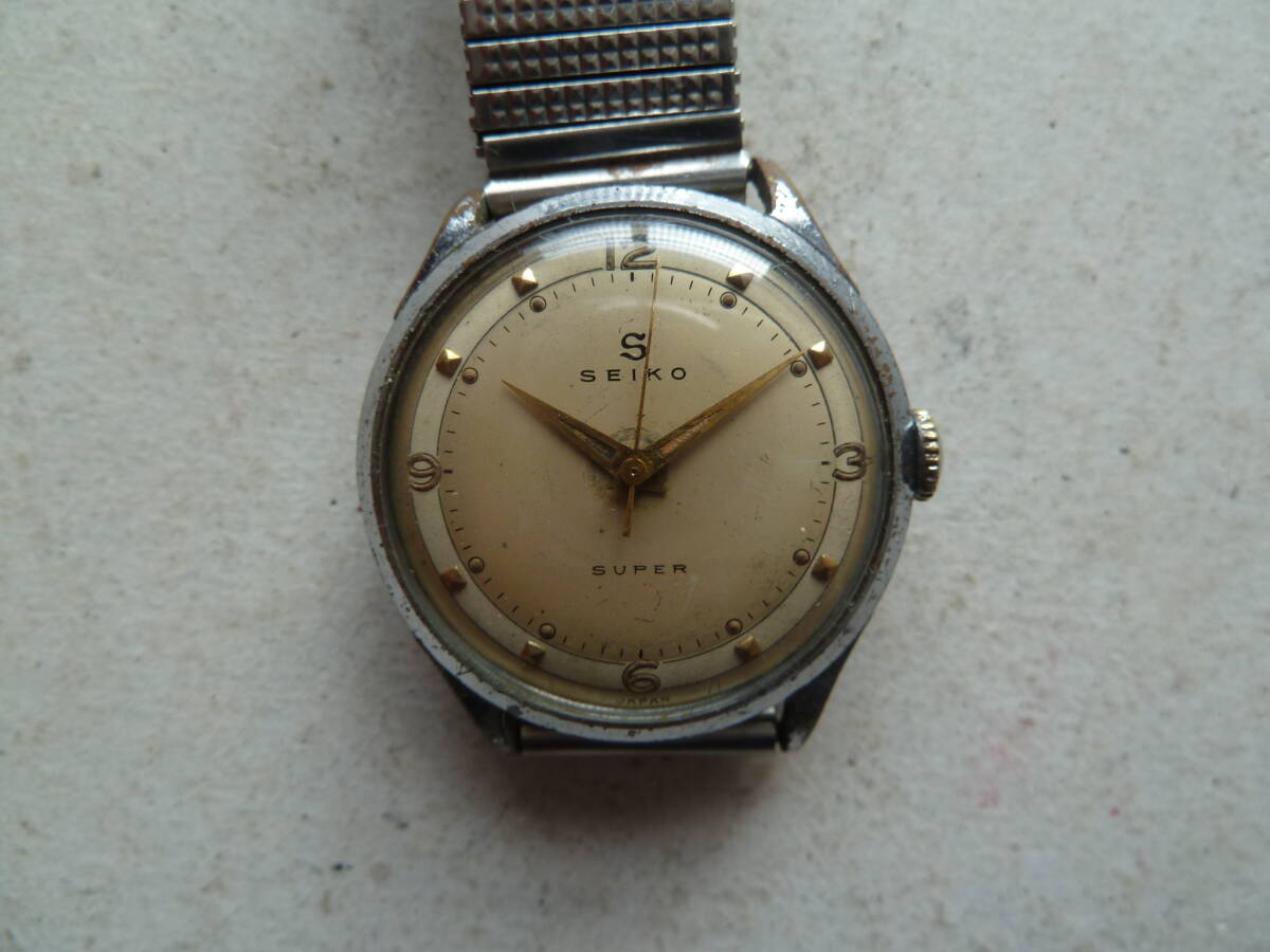 Yahoo!オークション - Sマーク セイコー スーパー メンズ 手巻き 18006...