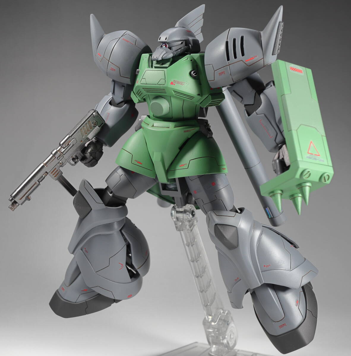 Yahoo!オークション - MS-14F ゲルググマリーネ (HGUC)完成品 改修＆塗...