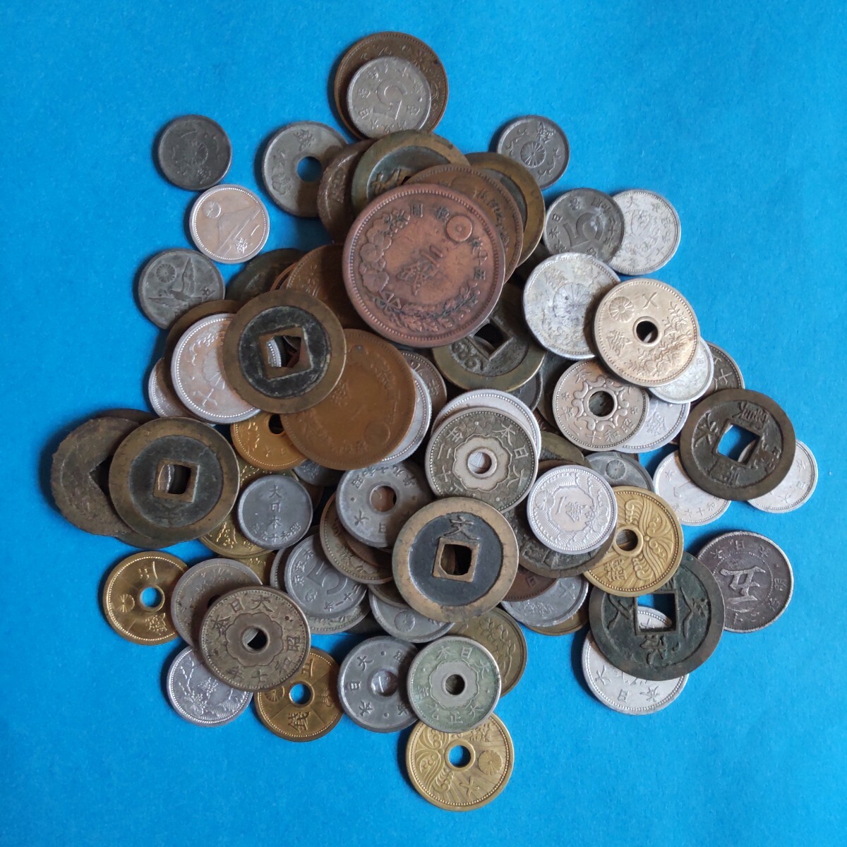 Yahoo!オークション - 日本 古銭 貨幣 江戸～昭和 約290g 100枚以上