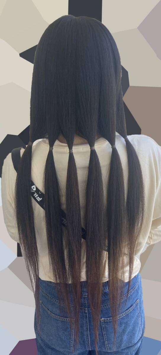 Yahoo!オークション - 髪束・髪の毛・30代・女子・『60cm・66g』