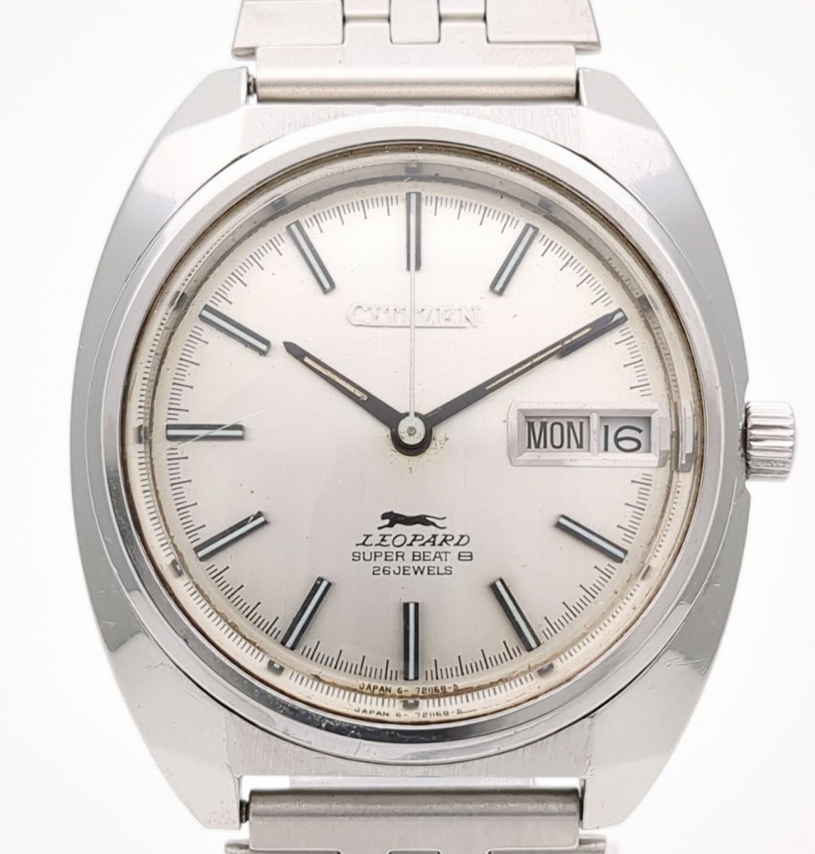 シチズン LEOPARD SUPER BEAT8 26石 4-720393 自動巻 cal.7211 28800振動 30h稼動 メンズ 腕 ...