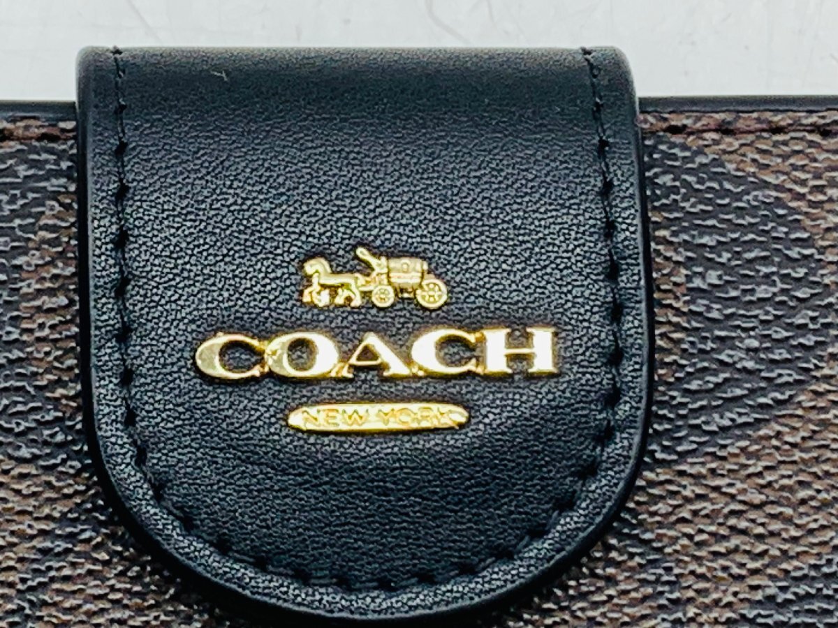 Yahoo!オークション - COACH コーチ C0082 シグネチャー 2つ折り財布 ...
