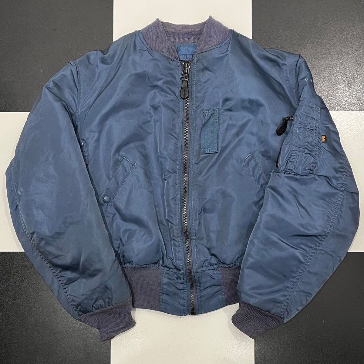 Yahoo!オークション - 【629】 alpha 50s 復刻 vintage モデル MA-1 フ...