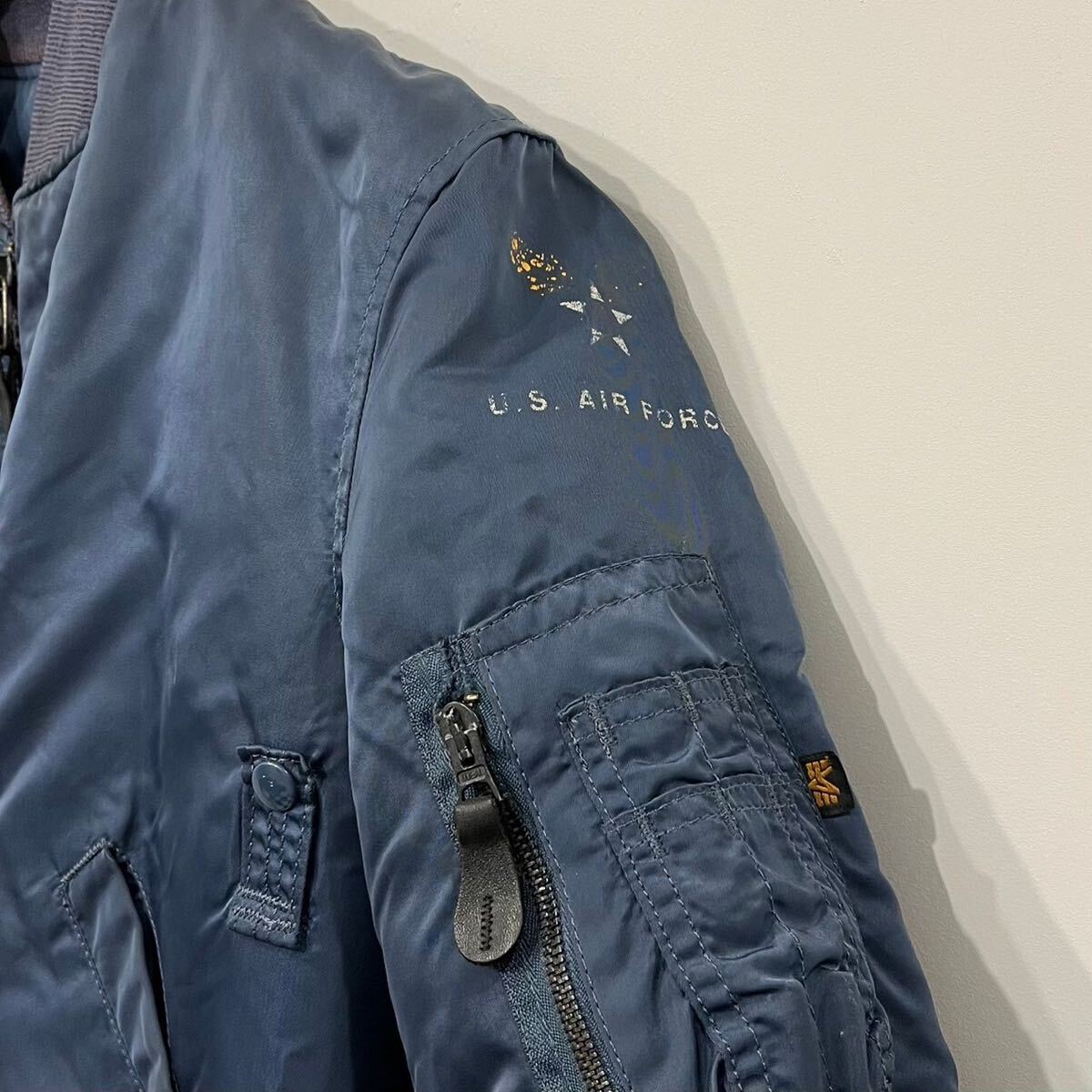 Yahoo!オークション - 【629】 alpha 50s 復刻 vintage モデル MA-1 フ...