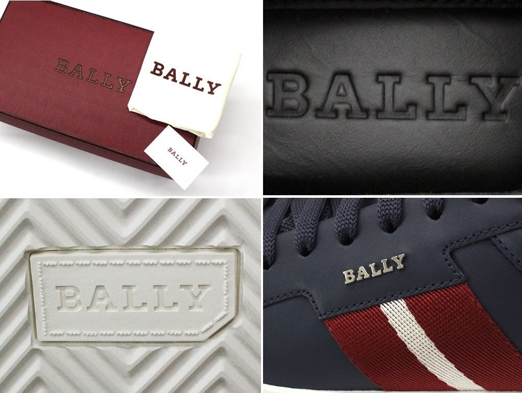 Yahoo!オークション - 12万新品 BALLY 7=26cm程度 トリコロールカラー...