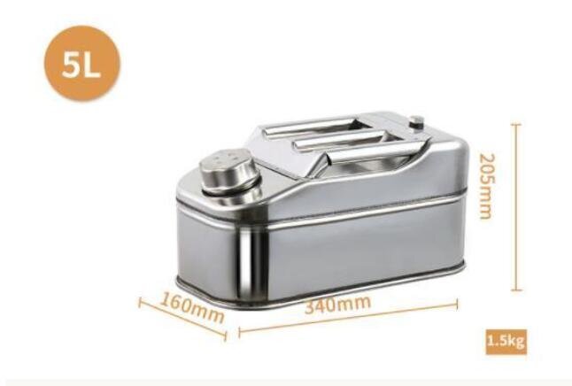 日本代購代標第一品牌【樂淘letao】－軽油桶 携帯しやすい ドラム缶 ガソリン 5L タンク 201 ステンレス ガソリン缶 サ