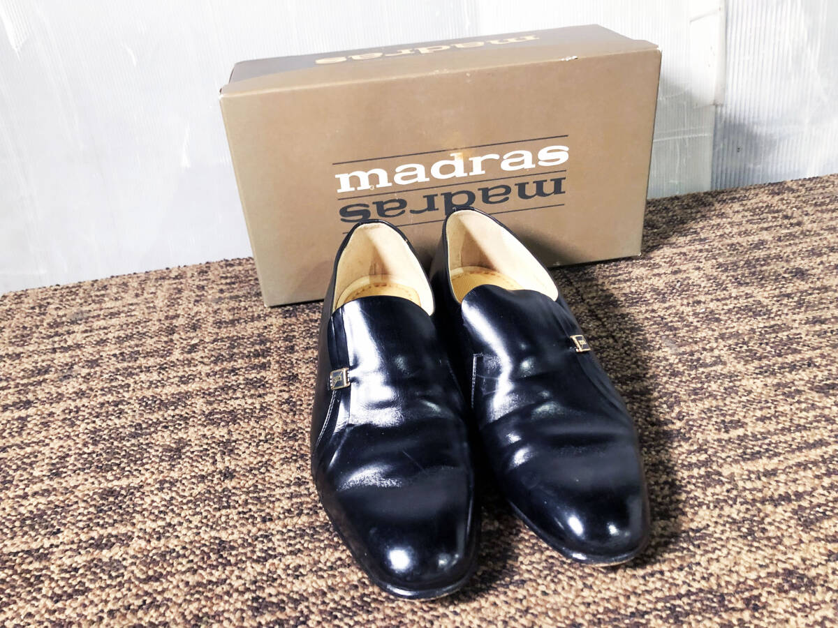 Yahoo!オークション - 中古 Madras 革靴 ビジネスシューズ 25EEE BLACK...