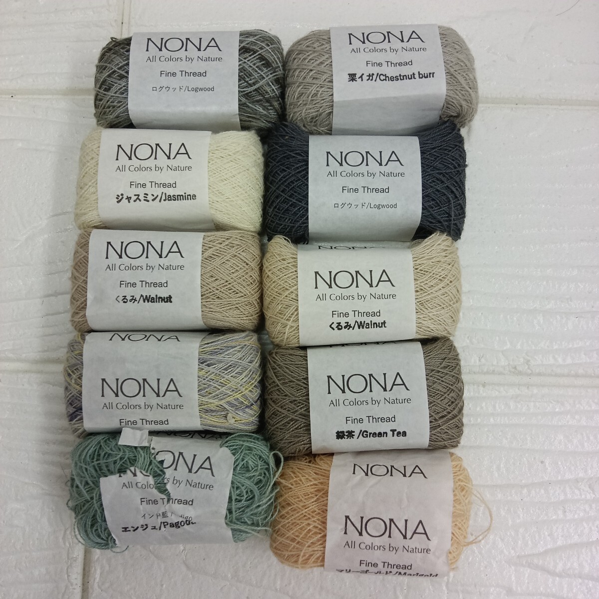 Yahoo!オークション - 100円～ 2 手芸材料 細糸・コットン糸【NONA】10...