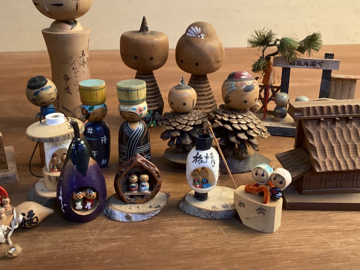 BA2172 民芸品 まとめて こけし 豆こけし 米粒こけし 古都 七福神 胡桃 蚕 インテリア 置物 和風 アンティーク 1850g /くHIら(その他)｜売買されたオークション情報 ...