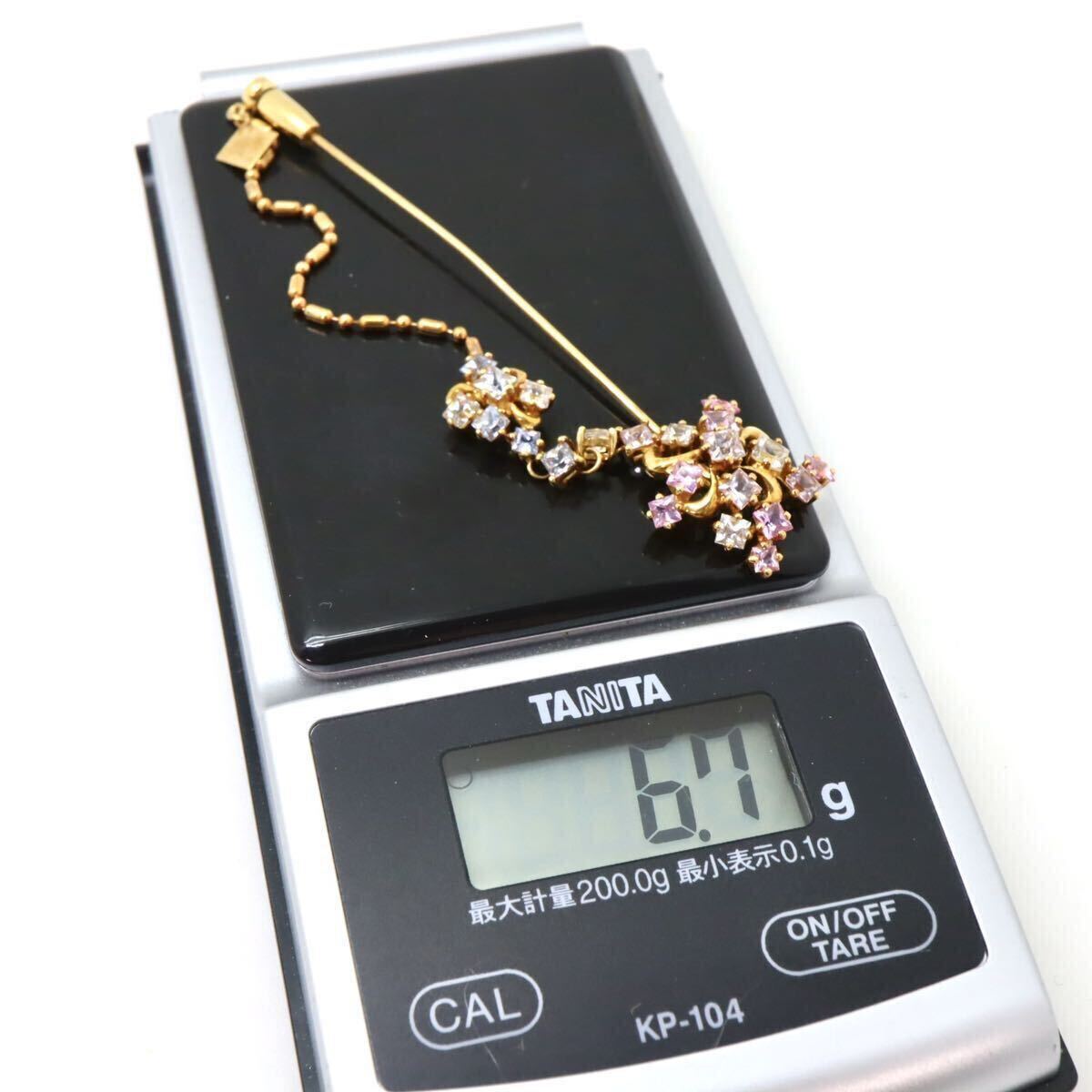 Yahoo!オークション - 1円〜 Jeunet(ジュネ)豪華 K18 天然カラーサファ...