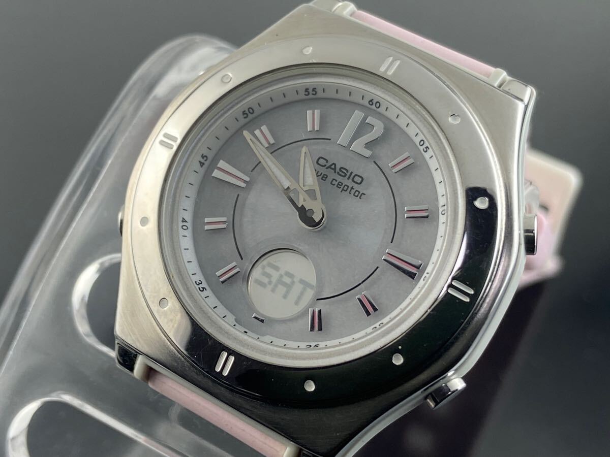 Yahoo!オークション - [A1444]1円～ レディースソーラー電波時計 カシ...