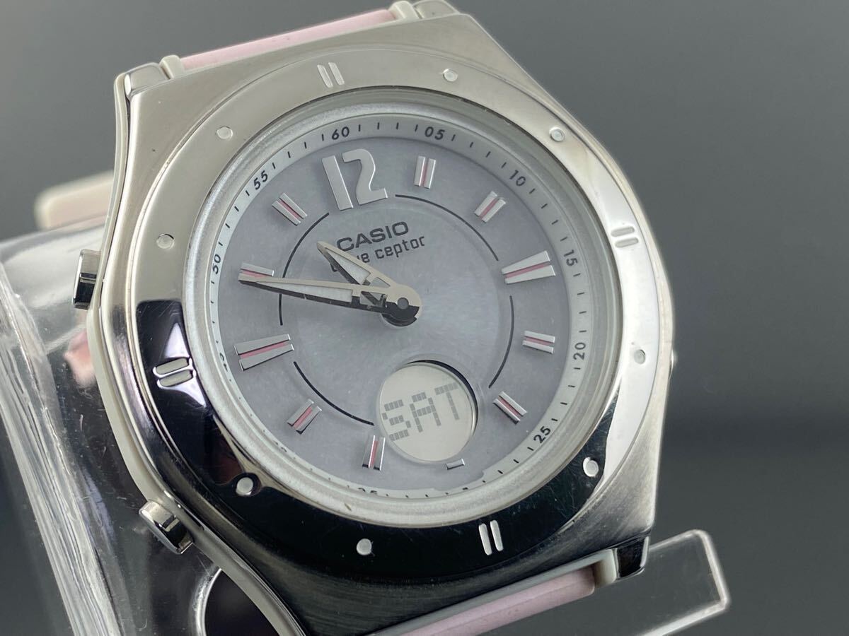 Yahoo!オークション - [A1444]1円～ レディースソーラー電波時計 カシ...