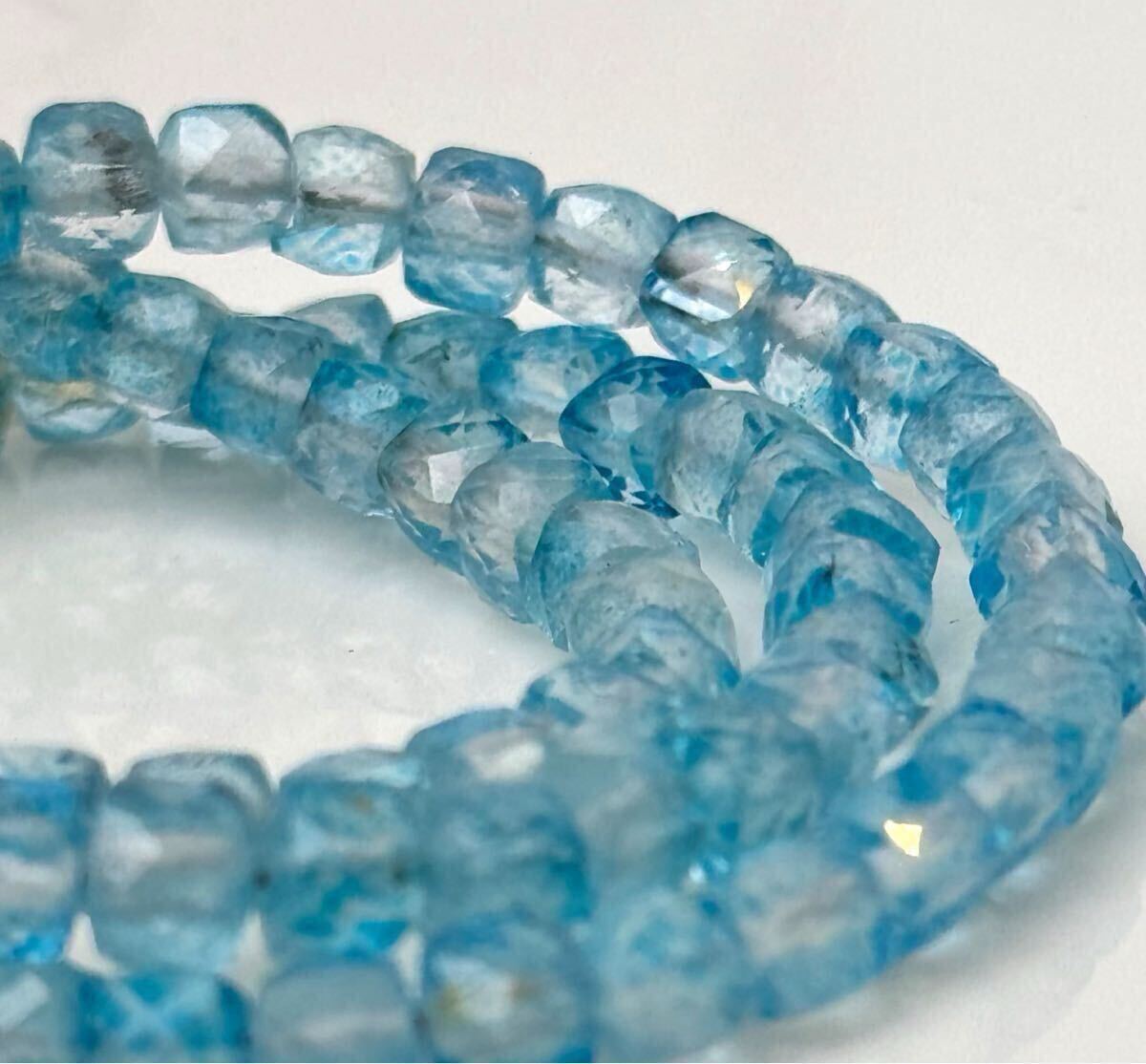 Yahoo!オークション - 高品質85ct ブルートパーズネックレス38+5cm 天...