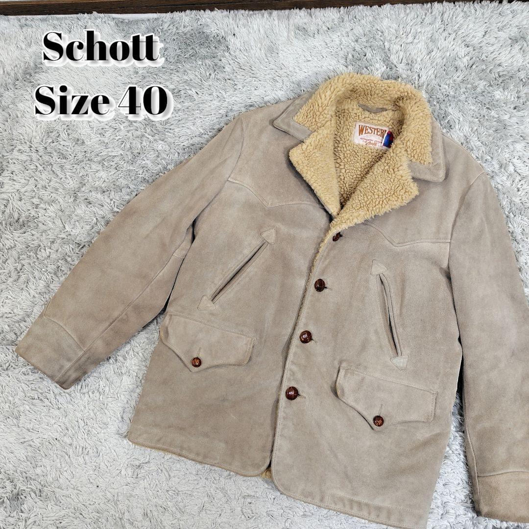 Yahoo!オークション - Schott WESTERN 359 ボアランチコート スウェー...