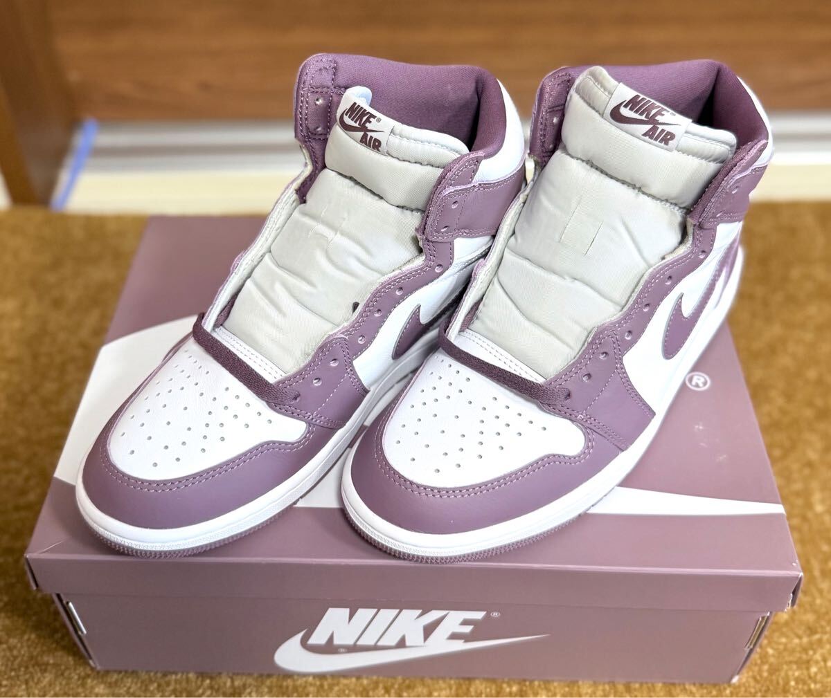 Yahoo!オークション - NIKE AIR JORDAN 1 RETRO HIGH OG Mauve ナイキ...