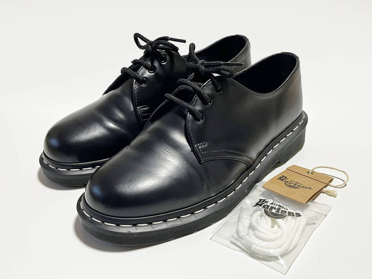 Dr.Martens 1461 WS ドクターマーチン レザーシューズ ホワイトステッチ 靴 3ホール ブラック UK8 27cm 良品(UK8)｜売買されたオークション情報、yahooの商品 ...