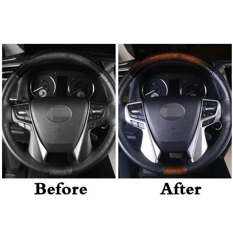 Yahoo!オークション - 高品格 サテンシルバー ステアリング パネル カ...