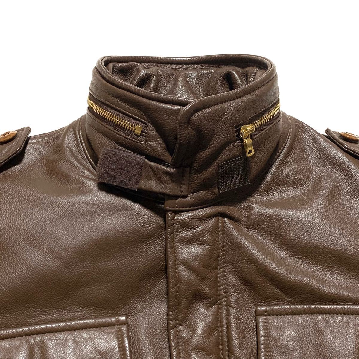 良品 A BATHING APE アベイシングエイプ M-65 レザー ダウン 良品 A BATHING APE アベイシングエイプ M-65 レザー ダウン