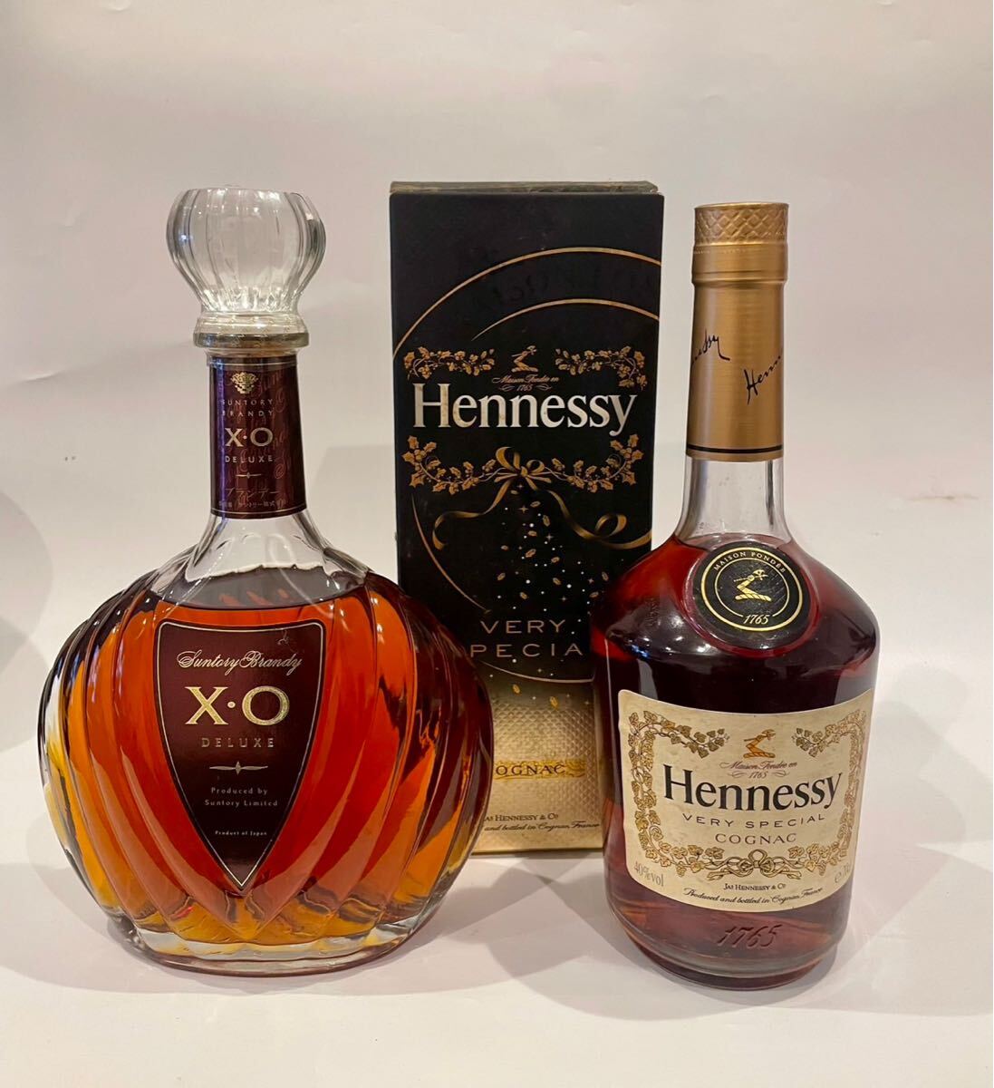 Yahoo!オークション - お酒2本セット サントリー ブランデー X・O デラ...