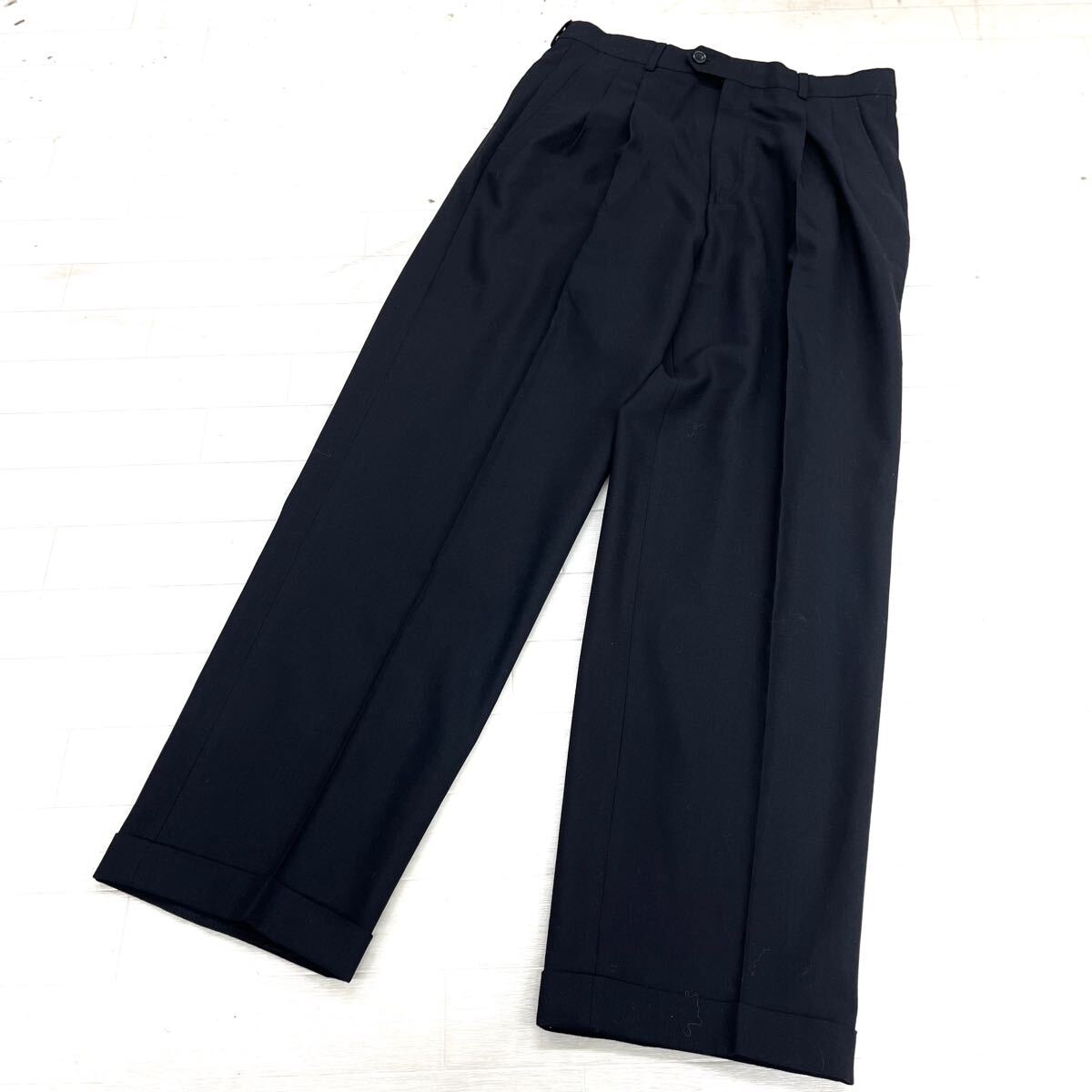 1665 イタリア製 ARMANI COLLEZIONI アルマーニ コレッツィオーニ パンツ ボトムス ズボン スラックス ブラック メンズ48(ボトムス)｜売買されたオークション情報 ...