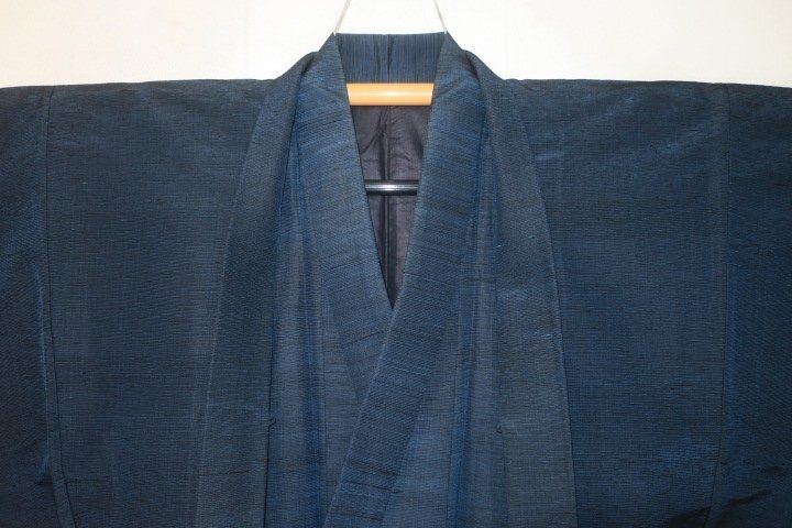 Yahoo!オークション - 壱金6399 本絹小千谷鬼紬 男着物羽織 裄67丈139...
