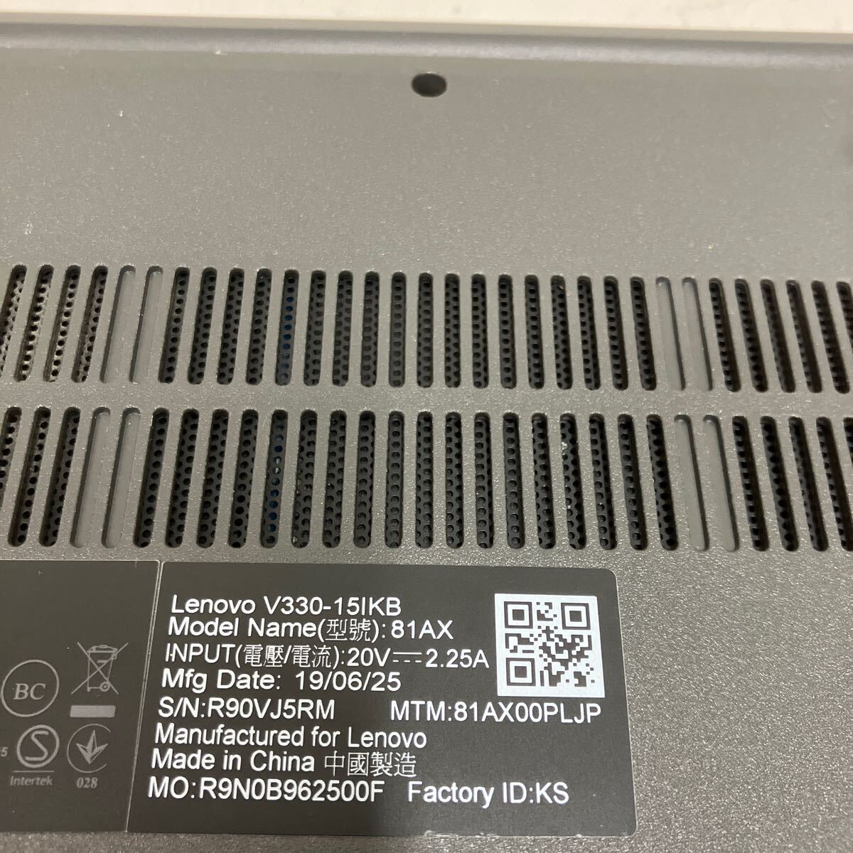 Yahoo!オークション - Z136 Lenovo V330-15IKB 81AX Core i3 7020U メ...