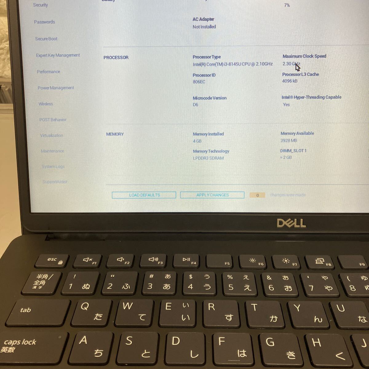 Yahoo!オークション - A170 DELL Latitude 3301 P114G Core i3 8145U ...