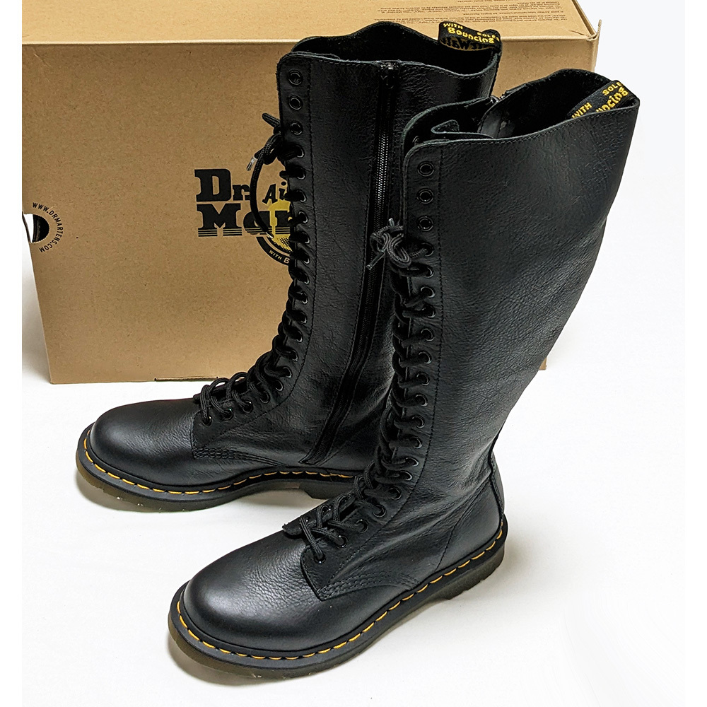 Dr.Martens 1860 1B60 20ホール ニーハイロングブーツ UK7 新古B品 定価40 700円 レディース サイドジップ 23889001 ドクターマーチン(UK7)｜売買さ ...