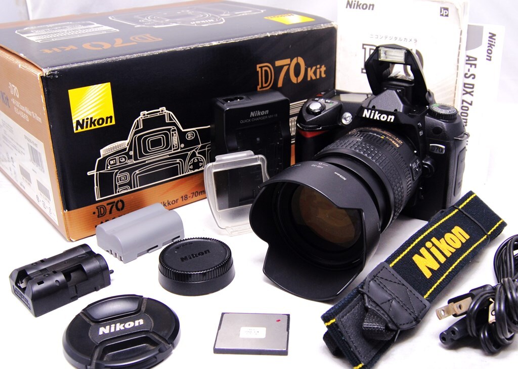 初心者入門スタートセット Nikon ニコン D70 + 銘玉 AF-S 18-70 純正 レンズキット すぐ撮影OK 丁寧な対応 安心(ニコン)｜売買されたオークション情報、yahooの商品 ...