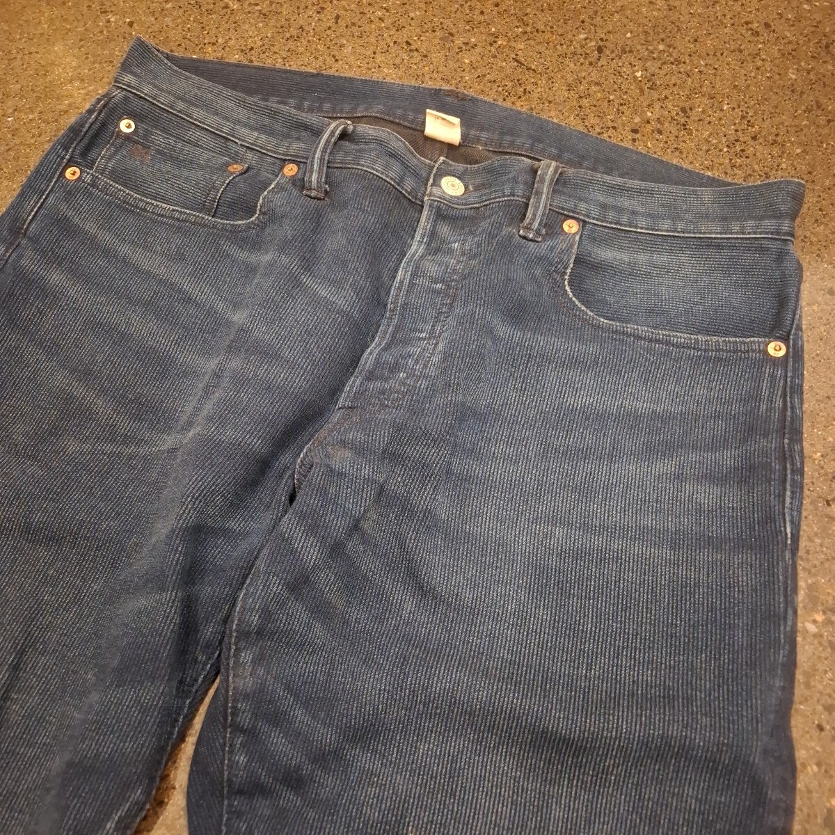 Yahoo!オークション - RRL 34 デニム 貴重レア インディゴコーディロイ...