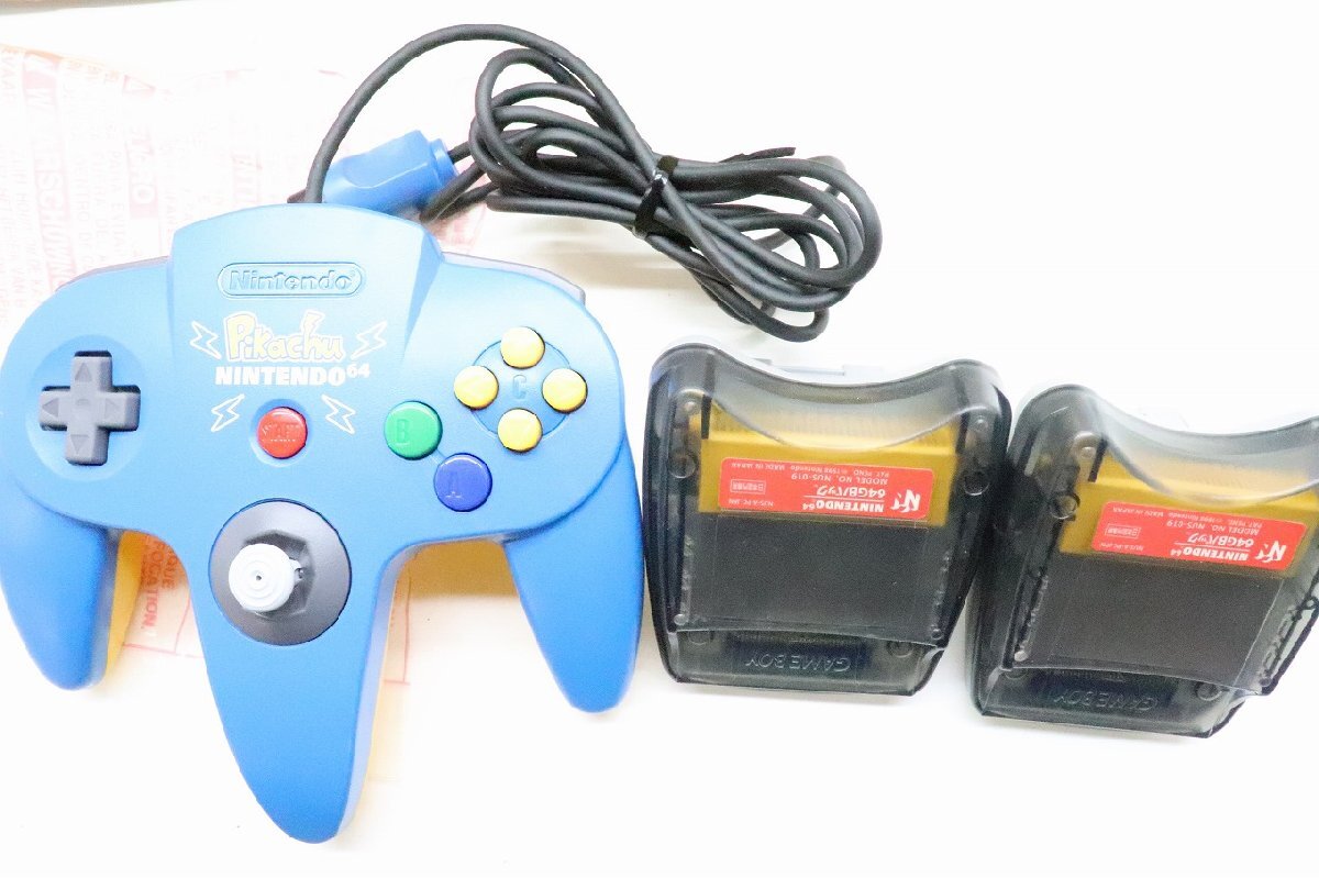 Yahoo!オークション - 25JY 任天堂 NINTENDO64 ロクヨン ピカチュウ 本...