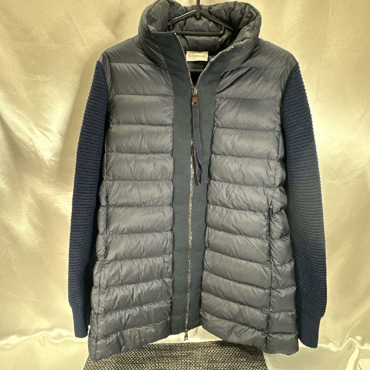 /CH モンクレール MONCLER MAGLION TRICOT CARDIGAN ニット切替 ダウンジャケット XS 紺色 マグリオン レディース IM1213/035(その他)｜売買され ...