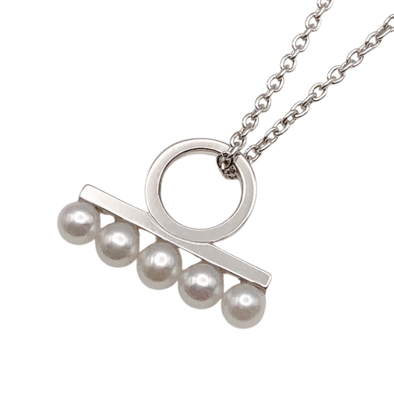 Yahoo!オークション - タサキ TASAKI バランスネックレス シルバー パ...
