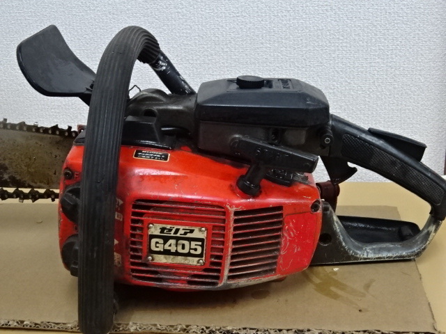 Yahoo!オークション - ゼノア エンジンチェーンソー G405 ジャンク 管...