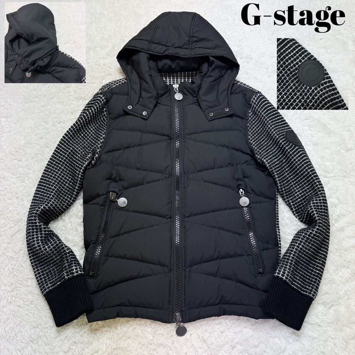 Yahoo!オークション - 【着る度に楽しめる】G-stage フード付ダウンコ...