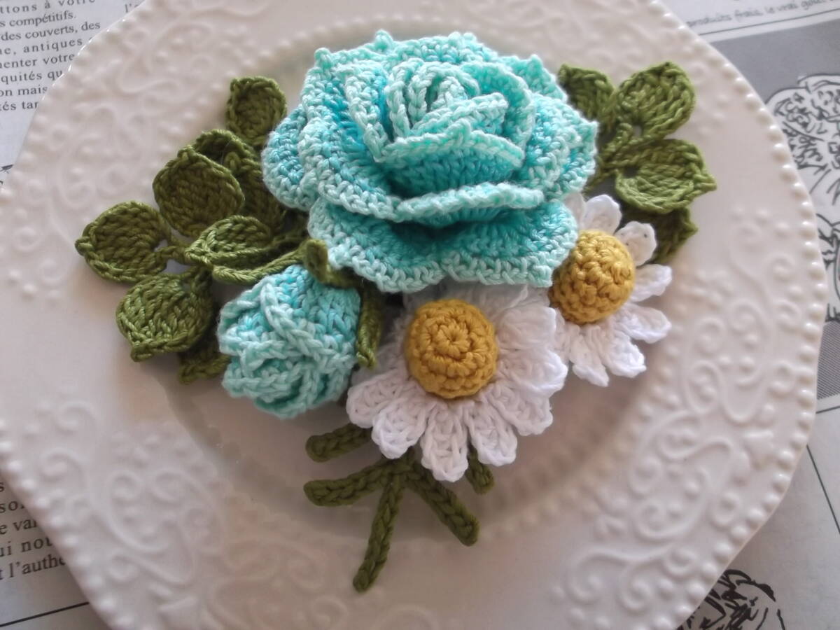 Yahoo!オークション - 2263 薔薇とマーガレットのブーケ ペパーミント...